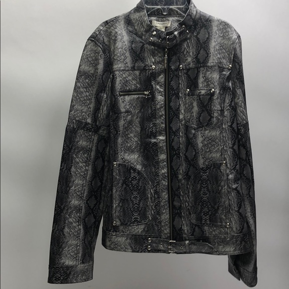 Vertigo Paris | Jackets & Coats | Vertigo Womes Leaher Jacket Snake ...